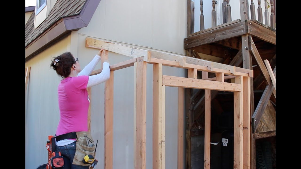 How to build a lean-to shed (framing and siding - part 1)