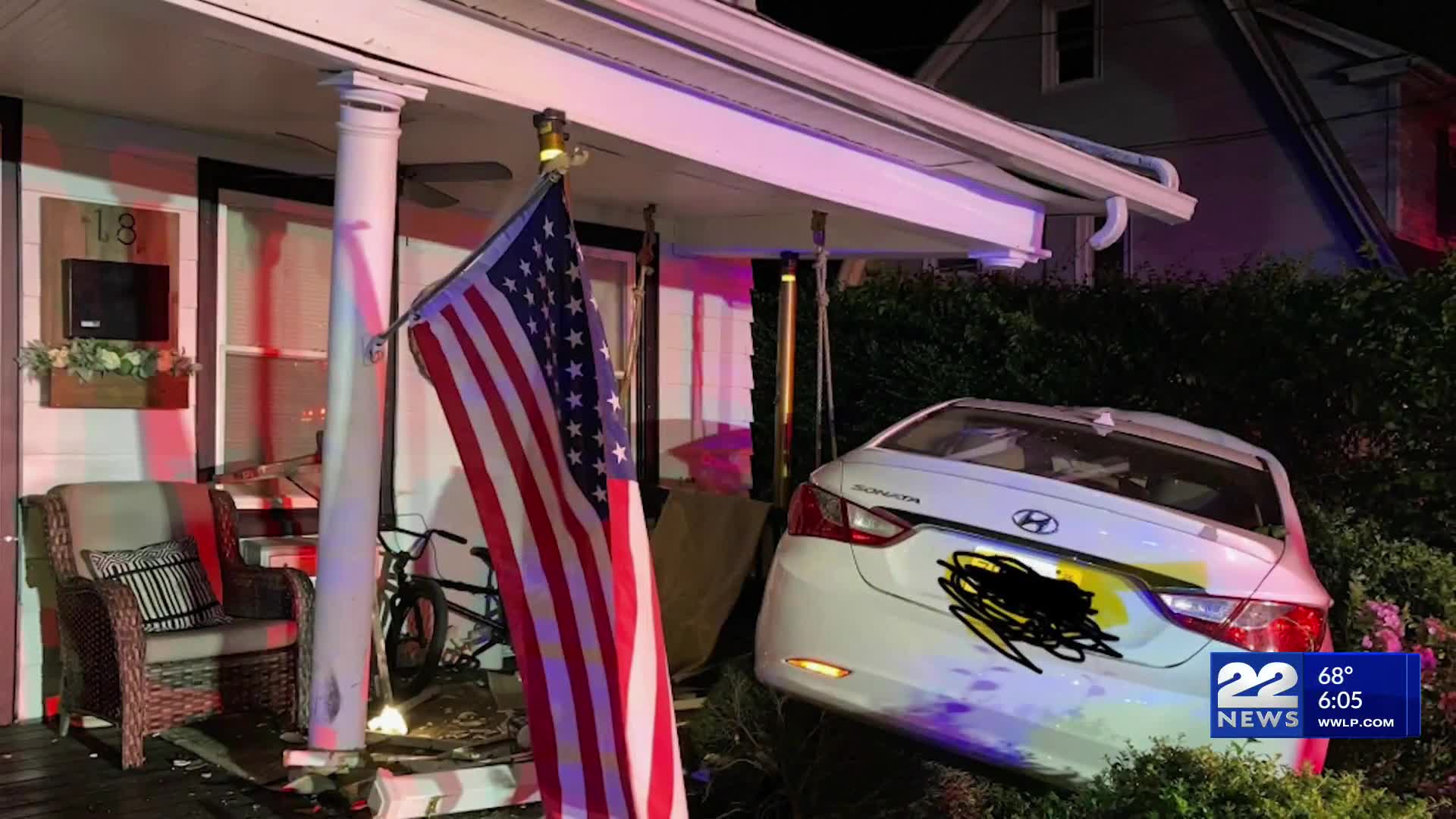 Car struck house on Gillette Avenue in Springfield
