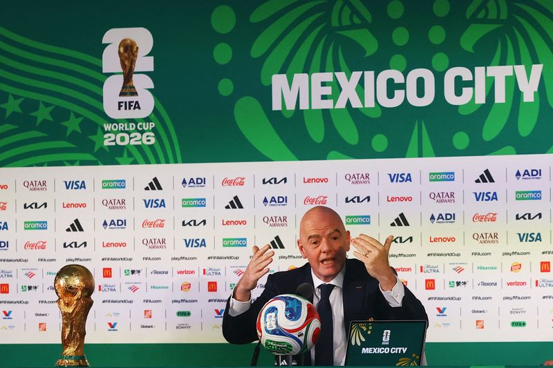Soccer 'Chill, relax': Infantino defends FIFA over World Cup visa issues