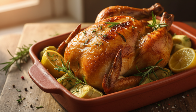 Poulet rôti artichauts : la recette tendance citronnée qui réveille le ...