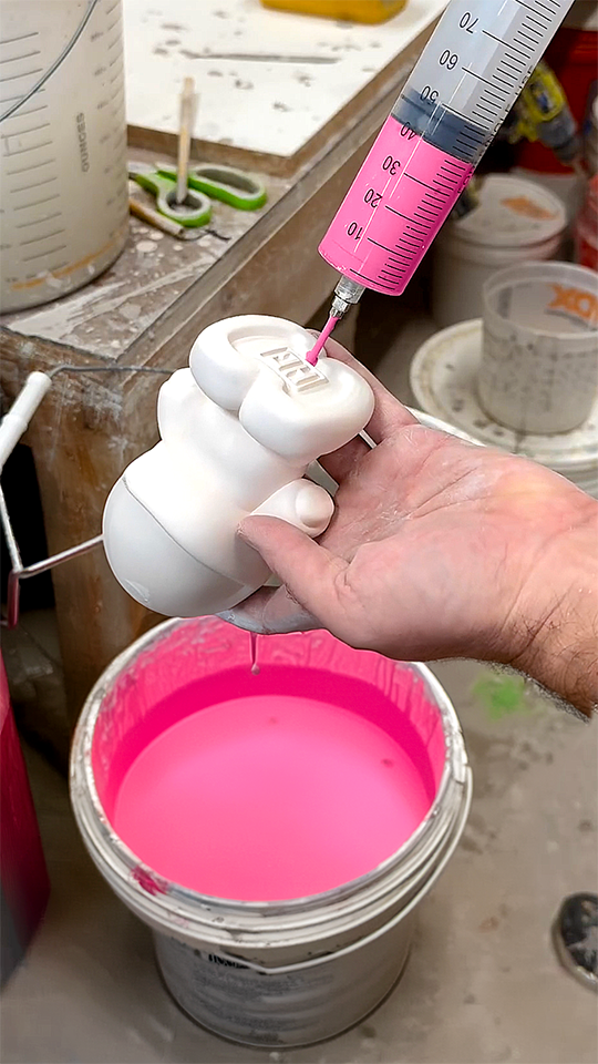 Testing bizarre glaze techniques