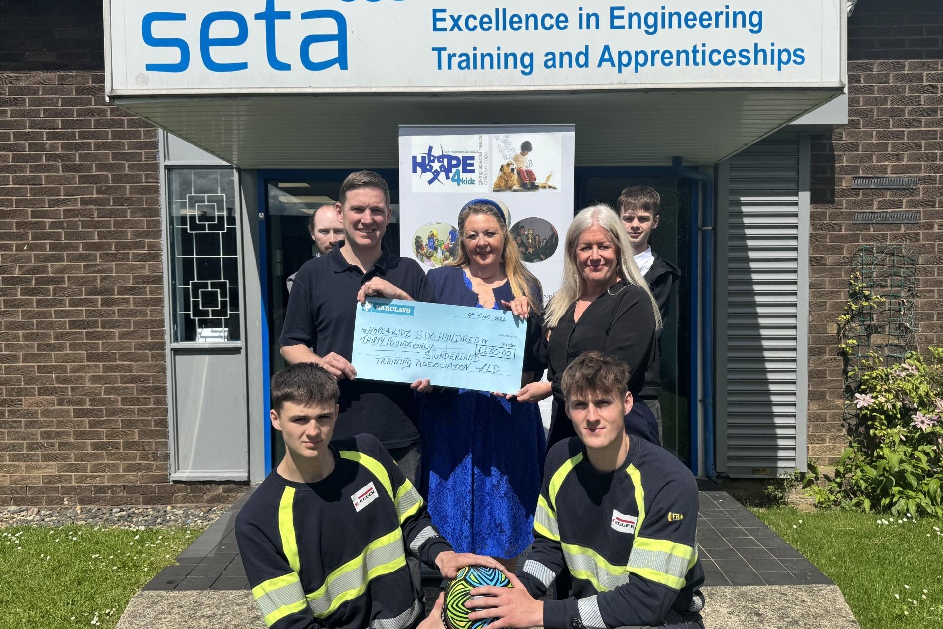 Football match kicks over £600 into children's charity net