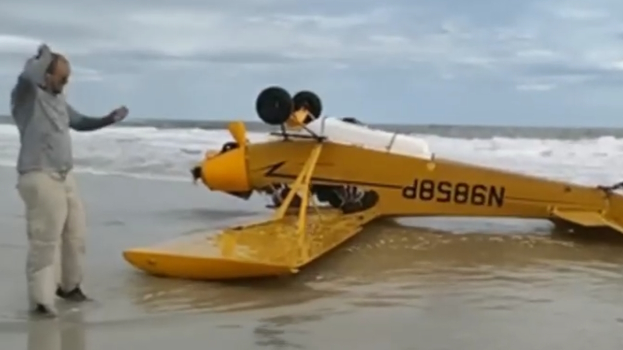 Plane overturned during emergency landing at Anastasia State Park beach