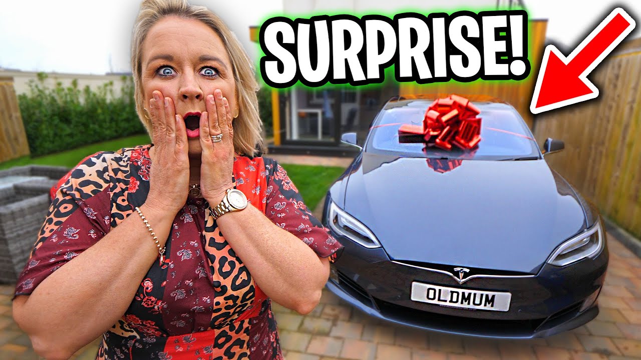 Surprising my mum with a new Tesla