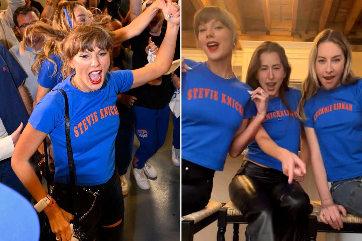 Taylor Swift and Haim sisters celebrate the Knicks' historic comeback ...
