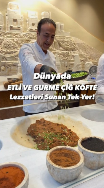 Otantik etli çiğ köfte yapan tek mekan