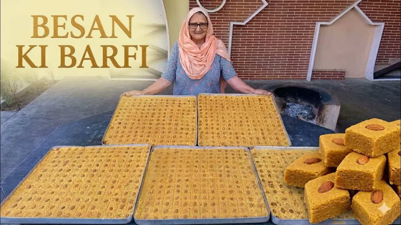 How simple besan turns into an incredible sweet treat