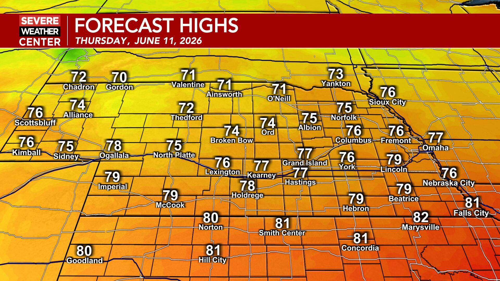 Severe thunderstorms moving through this morning; cooler and windy ...