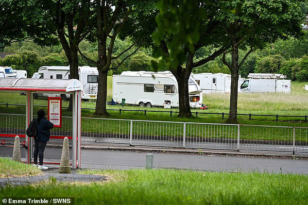 Families 'living in fear' as travellers set up illegal 40-caravan camp ...