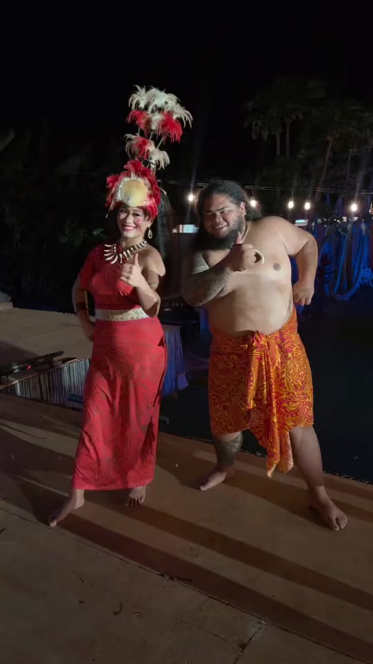 Family Mele luau vibes