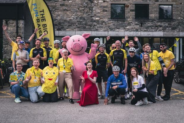 Cheering crowds greet M&S riders in Cumbria midway through epic challenge