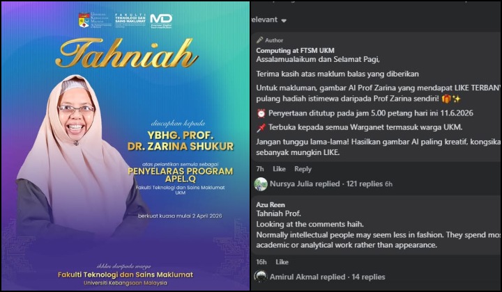 From congratulatory post to AI pageant: UKM prof poster sparks makeover ...