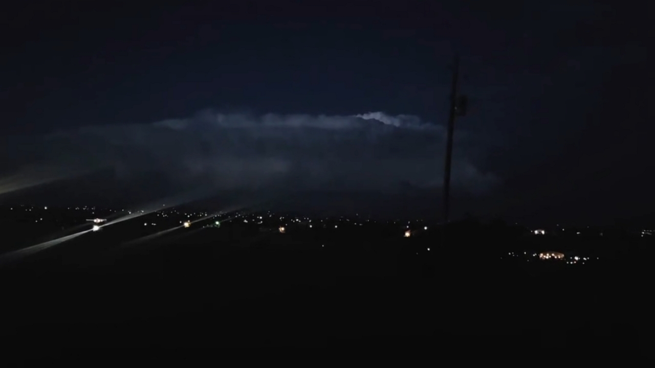 Epic lightning show over Peyton, Colorado