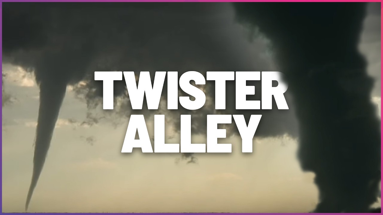Storm chasers close call with furious tornado twisters