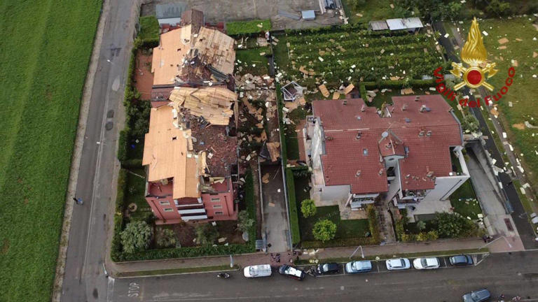 Maltempo, vento forte scoperchia tetti nel Veronese