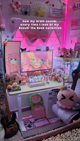 My Bocchi the Rock collection completely took over my room