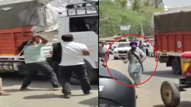 Truck-bus collision sparks chaos in Gurugram, driver seen chasing men ...