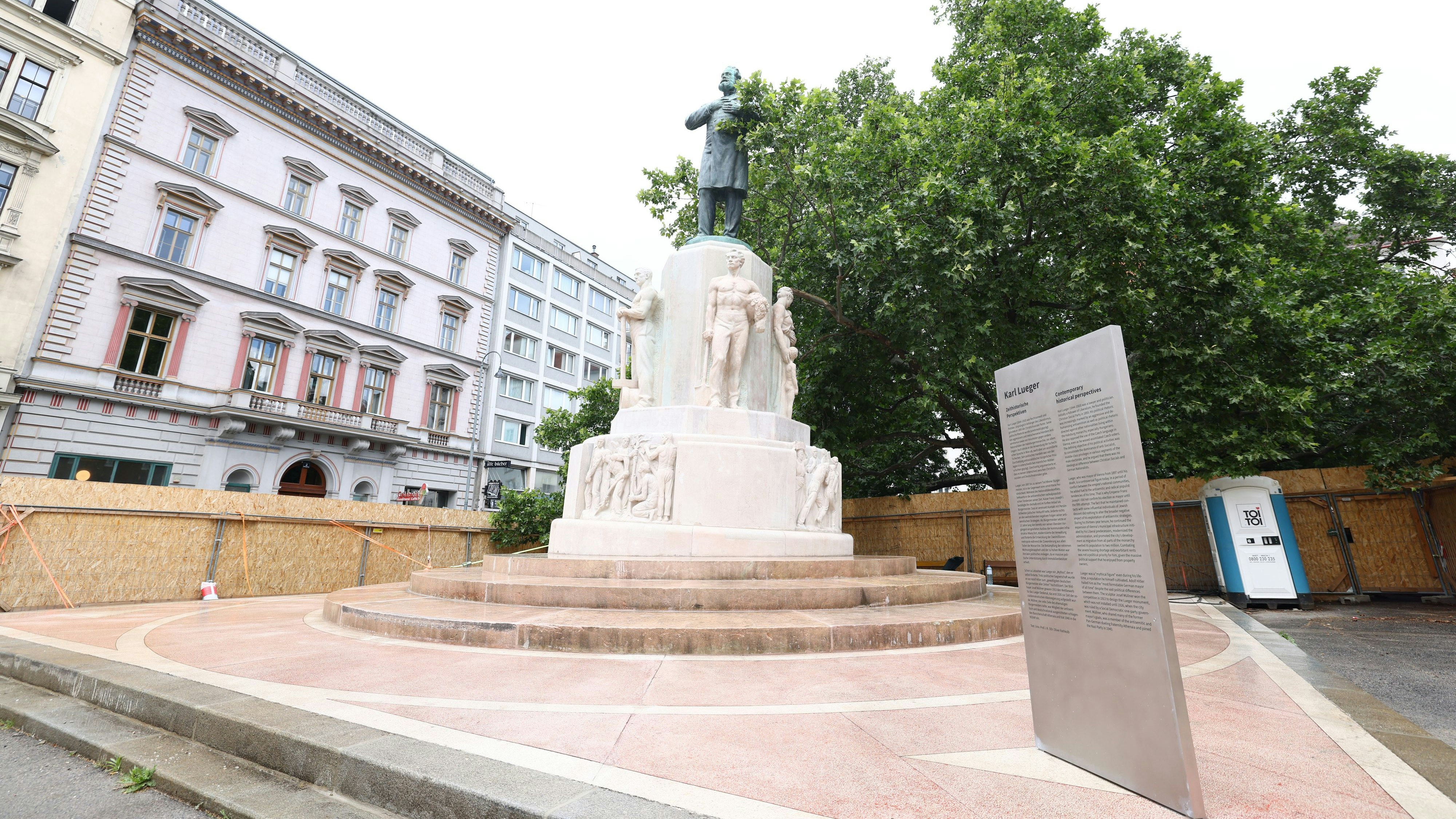 Umgestaltetes Lueger-Denkmal in Wien nun präsentiert