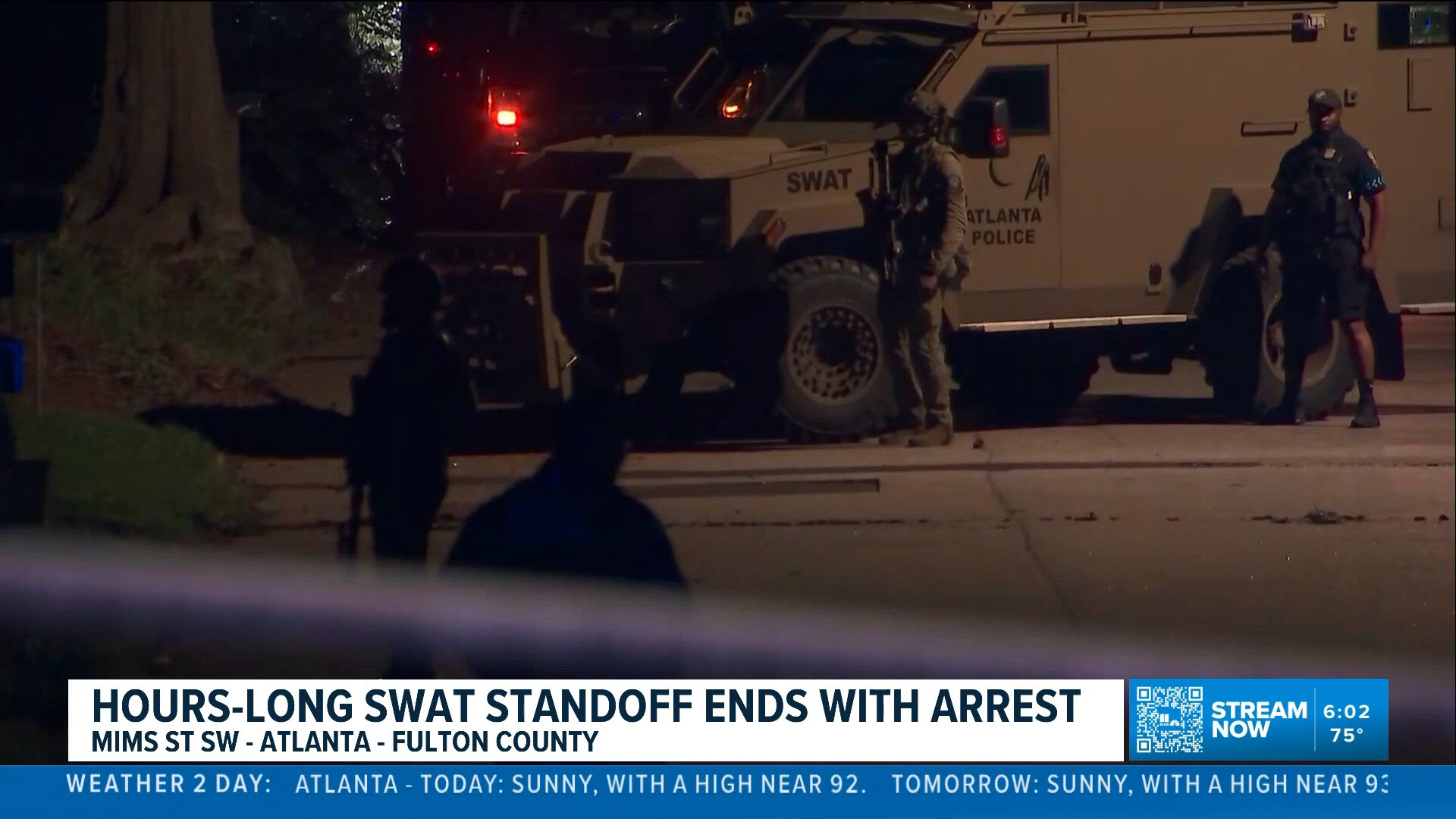 SWAT situation ends with arrest in Atlanta's Mozley Park neighborhood