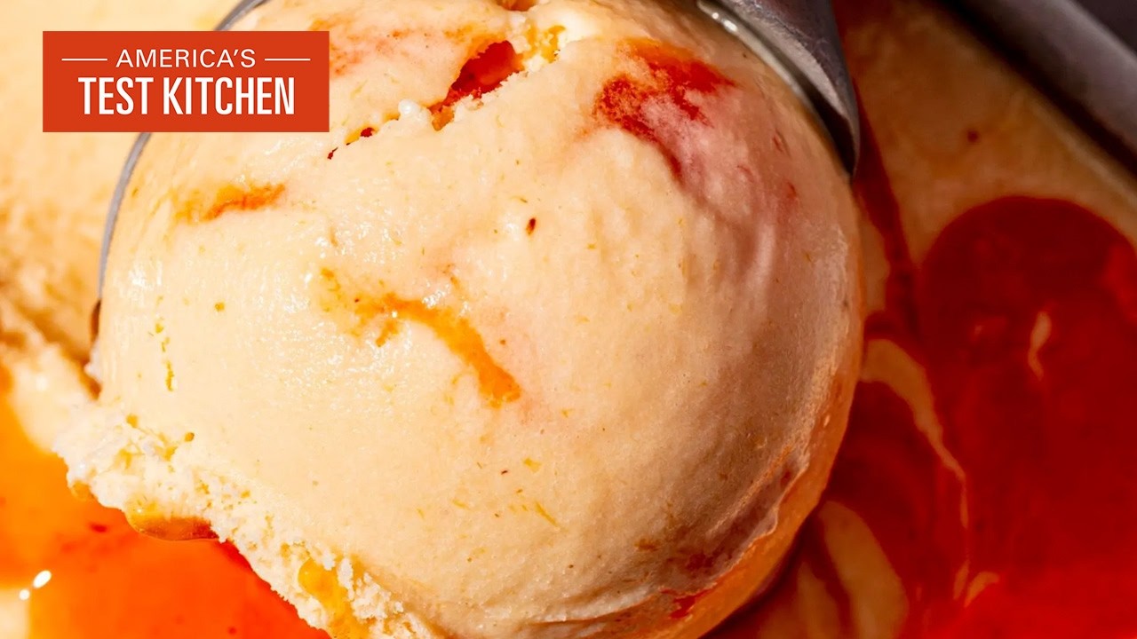 A peach ice cream recipe that actually tastes like peaches