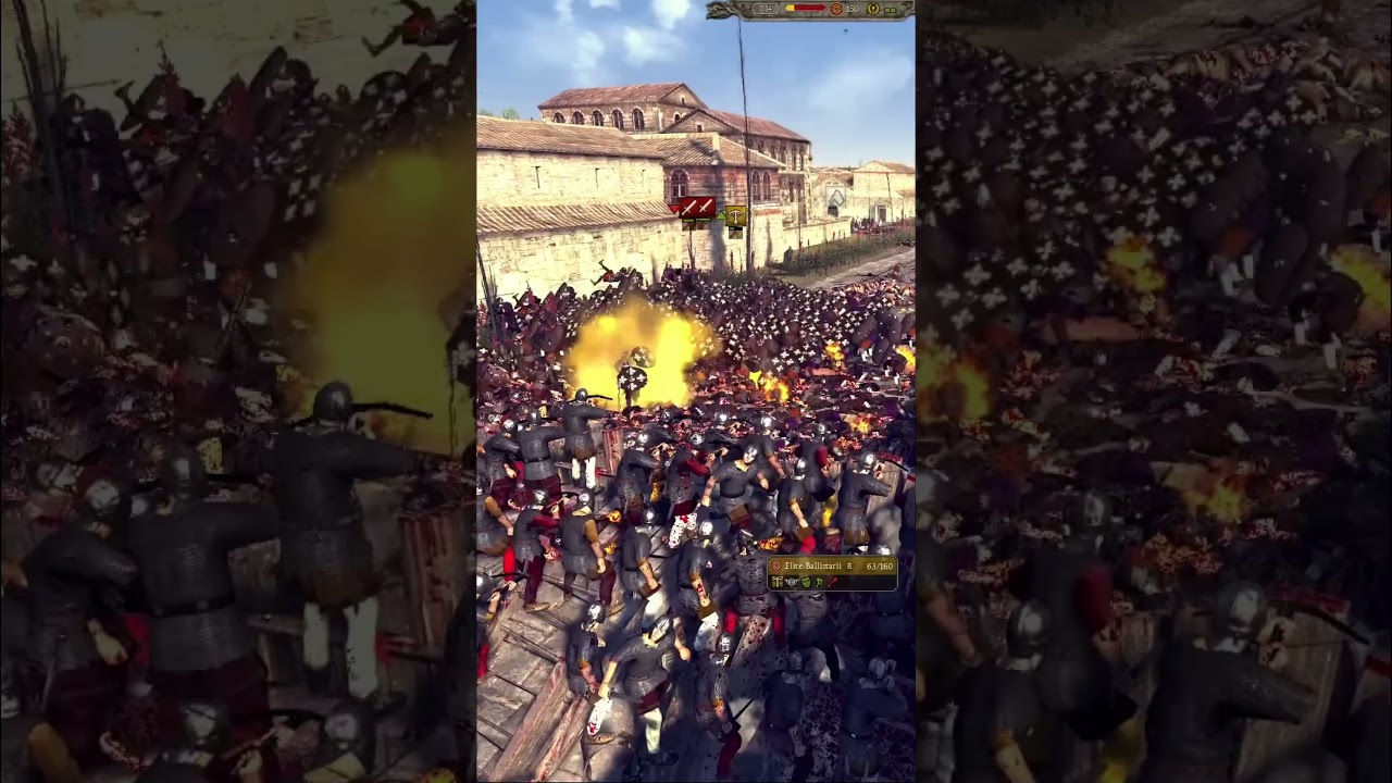 When the Romans use Greek fire in Total War