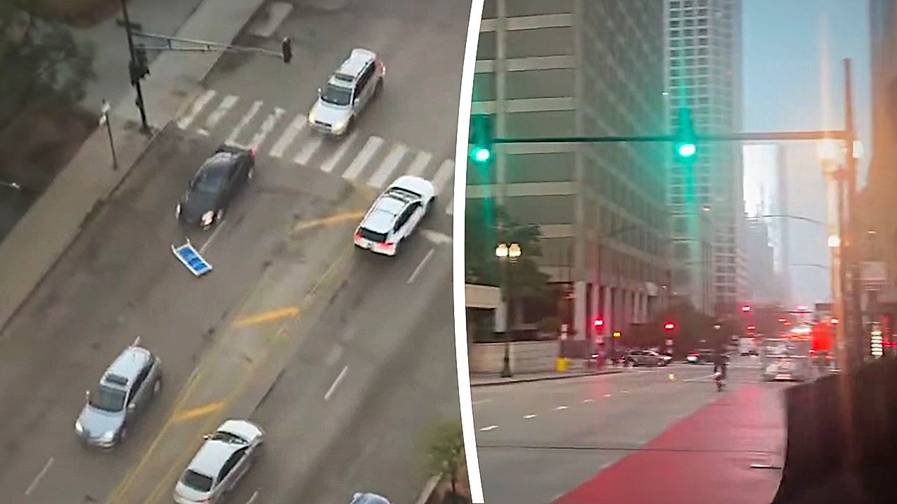 Severe storms batter Chicago with 80mph winds sending debris flying ...