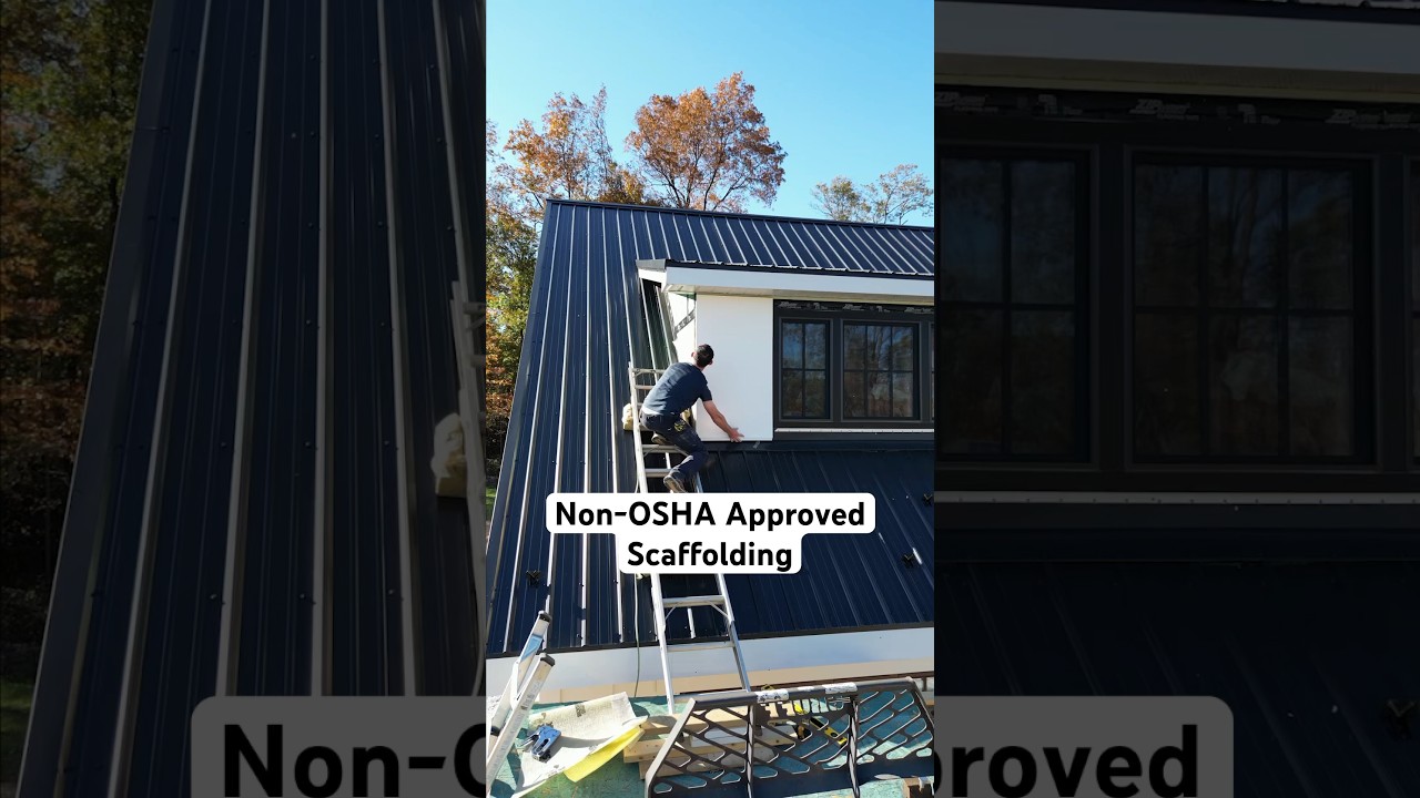 Manage home exterior projects without professional scaffolding equipment