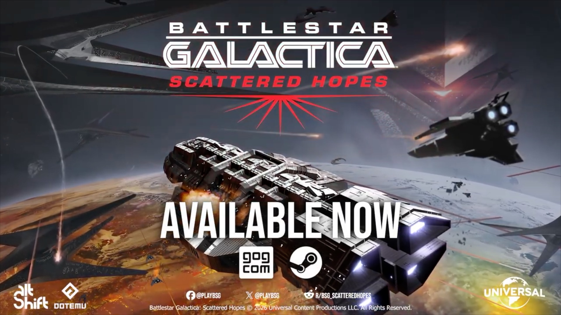 Battlestar Galactica Scattered Hopes official launch trailer