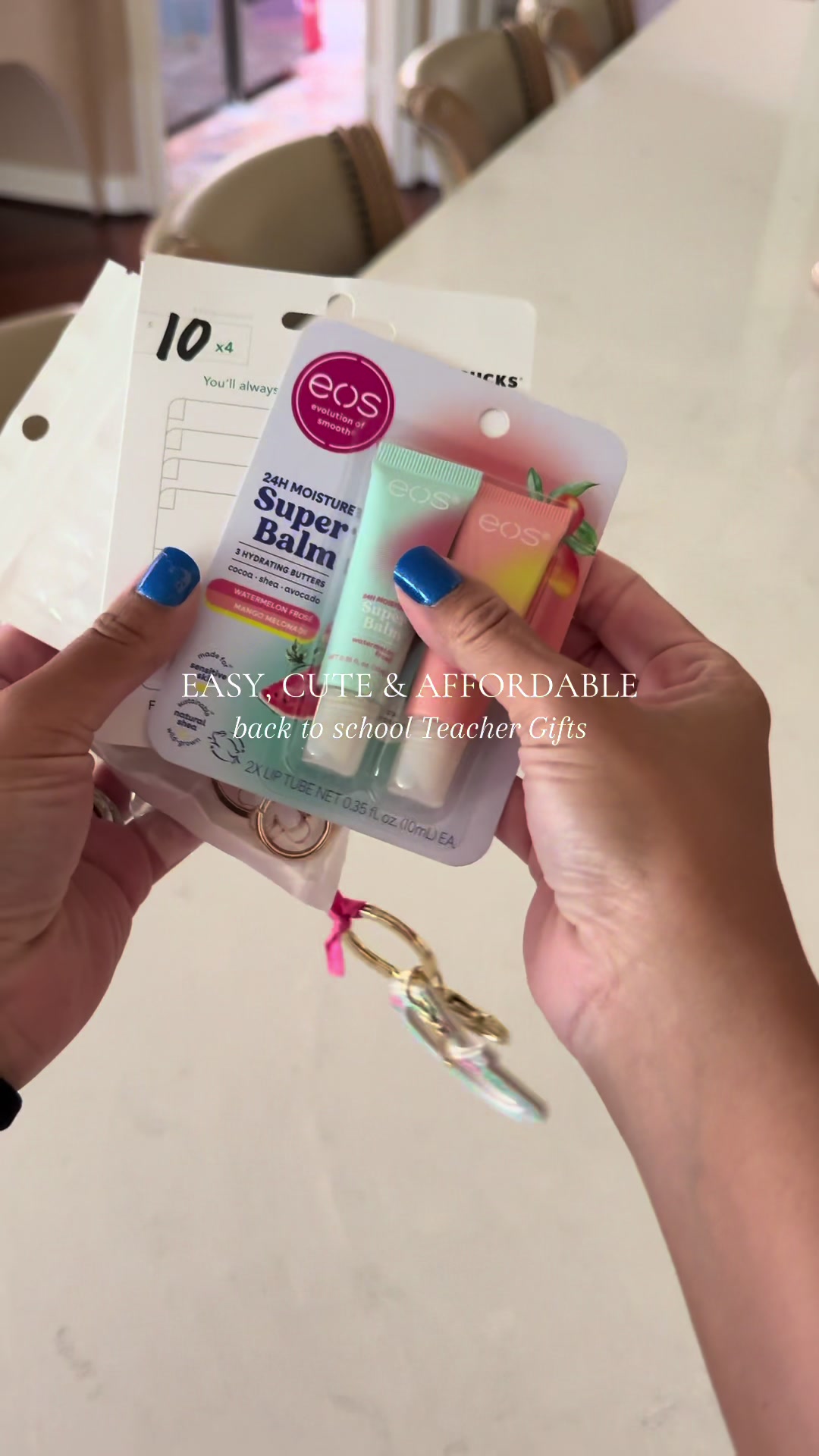 Easy affordable back to school teacher gift ideas with EOS super balm ...