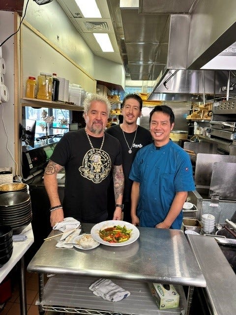 Guy Fieri hits a favorite restaurant near home on Food Network’s DDD