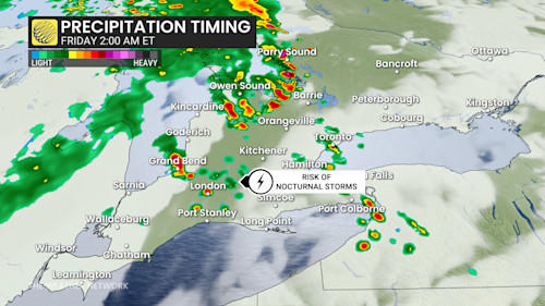 Storm risk continues with muggy air in Ontario, but major cooldown is ...