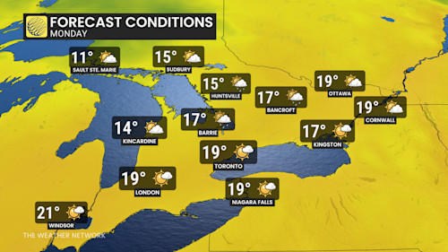 Storm risk continues with muggy air in Ontario, but major cooldown is ...