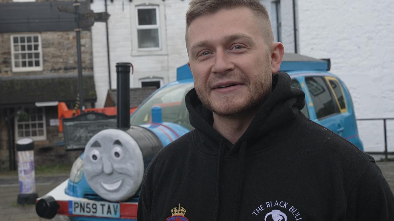 Thomas the Tank Engine banger sets off for the Med