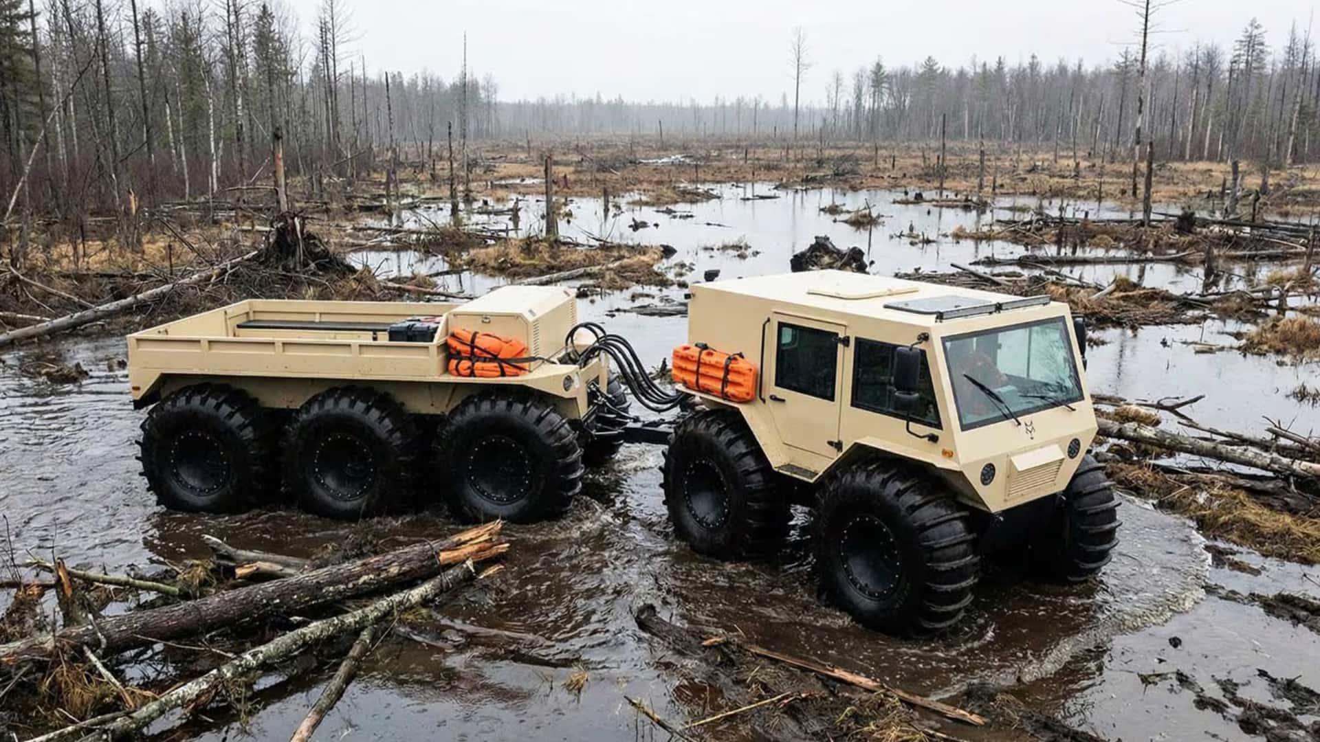 China looked at a Sherp and said, “What if we added six more wheels?”