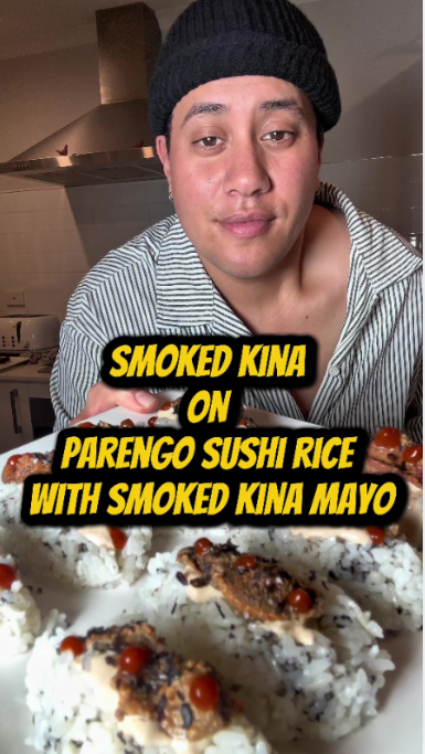 Why smoked kina on sushi rice is so unique