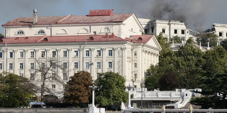 Drone barrage pounds occupied Crimea, sparking fire at Sevastopol ...