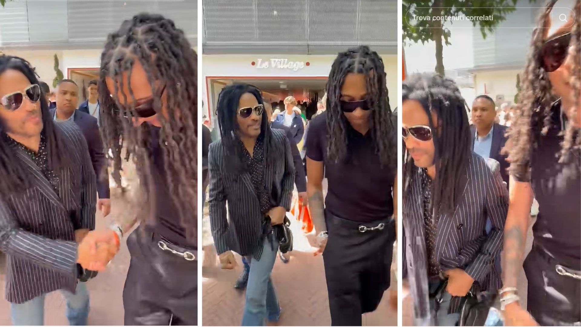 Il video diventato virale di Ghali con Lenny Kravitz a Parigi che tutti ...