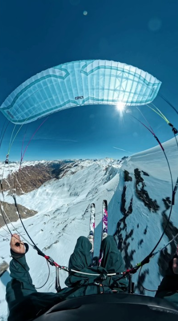 Flying and skiing perfect combo with Insta360 X5