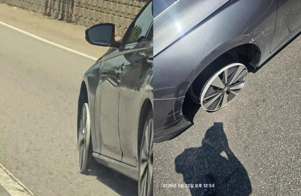 A driver hit the highway with no front tire, then gave the worst ...