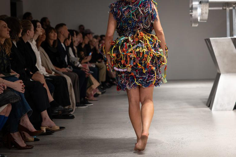 Ten-year-old American fashion designer shuttles between school and runways