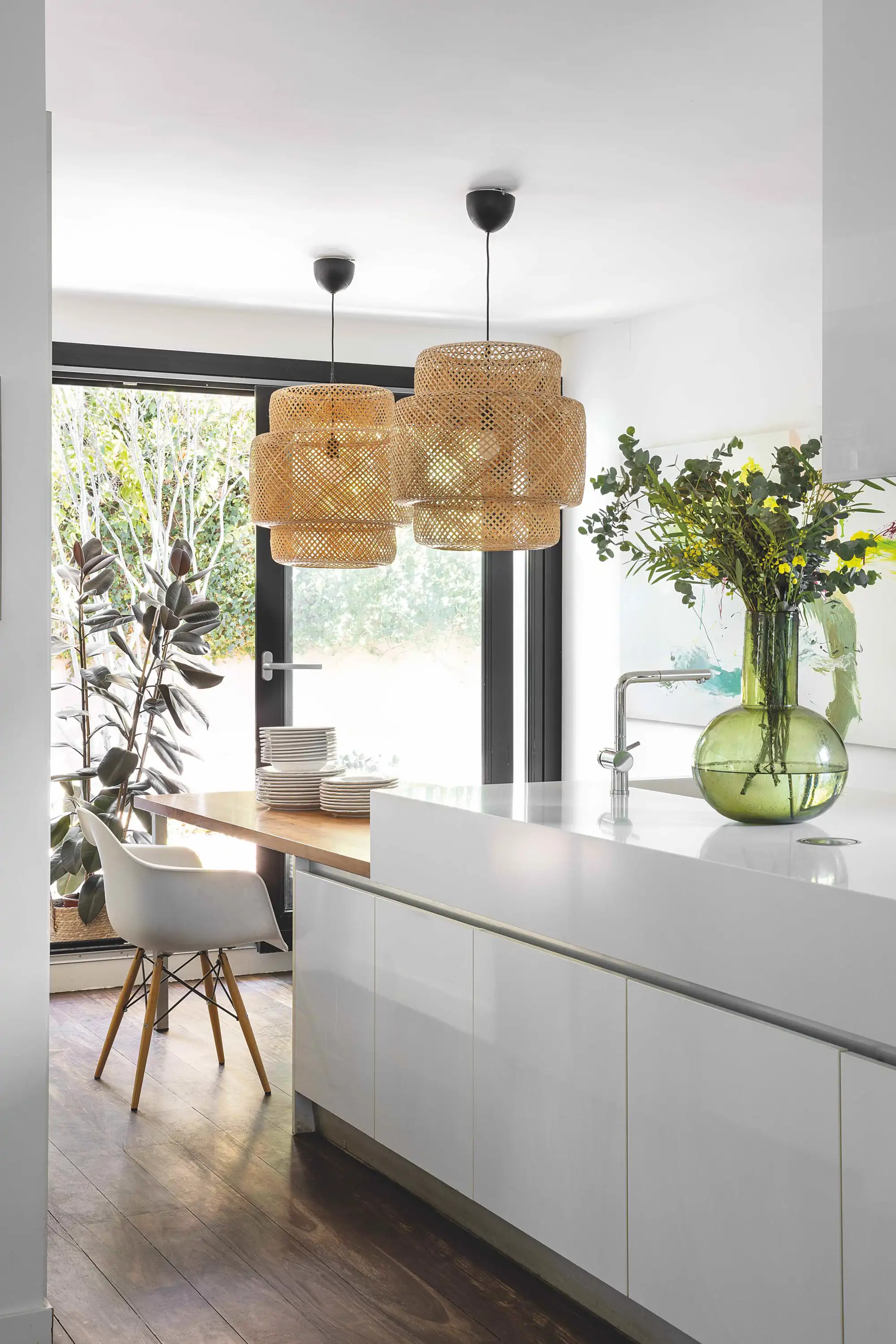 Ideas para sustituir la mesa de comedor en los pisos más pequeños