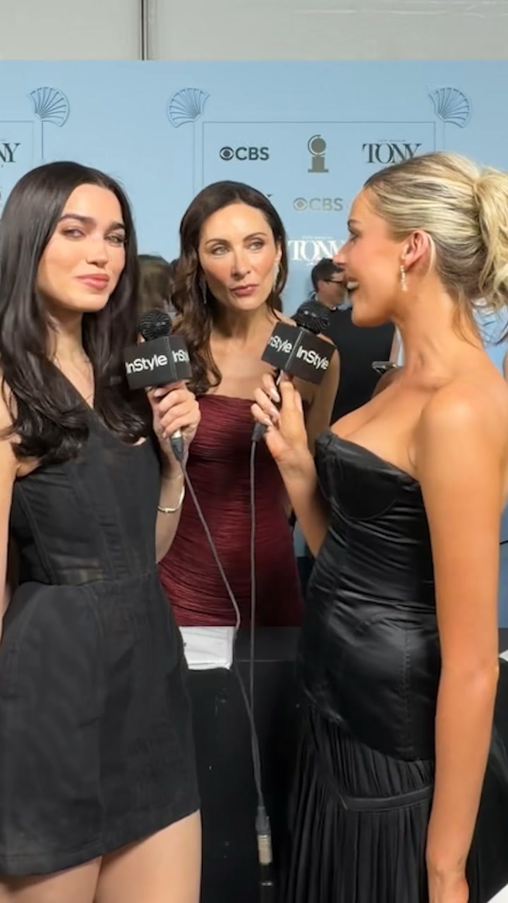 Laura Benanti on the red carpet of the 2026 Tony Awards