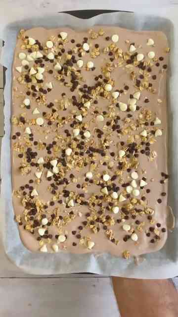 Creamy crunchy frozen yogurt bark recipe you will love
