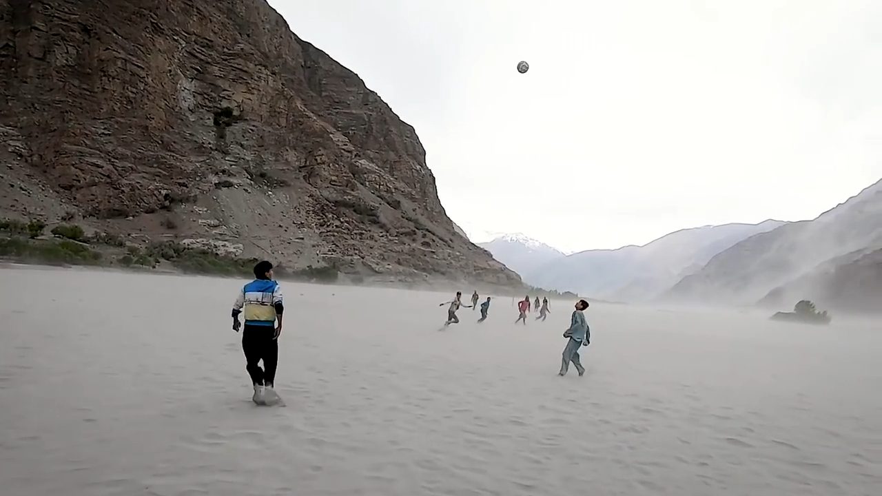 We joined a soccer game in Pakistan - then the music started