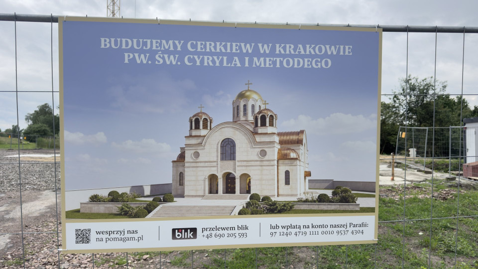 W Krakowie powstaje prawosławna świątynia. Cerkiew rośnie przy ulicy ...
