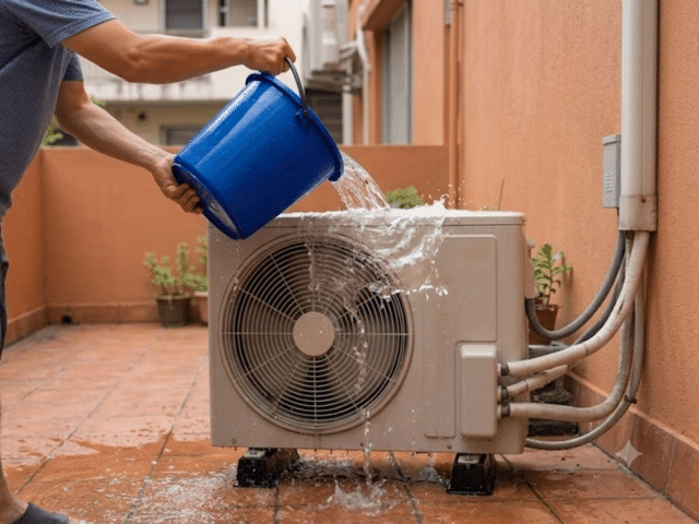 Will pouring water on the condenser boost the AC's cooling power? Find ...