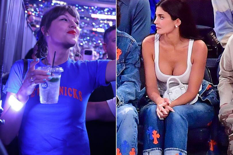 Kylie Jenner hesitant as she runs into Taylor Swift at Knicks game