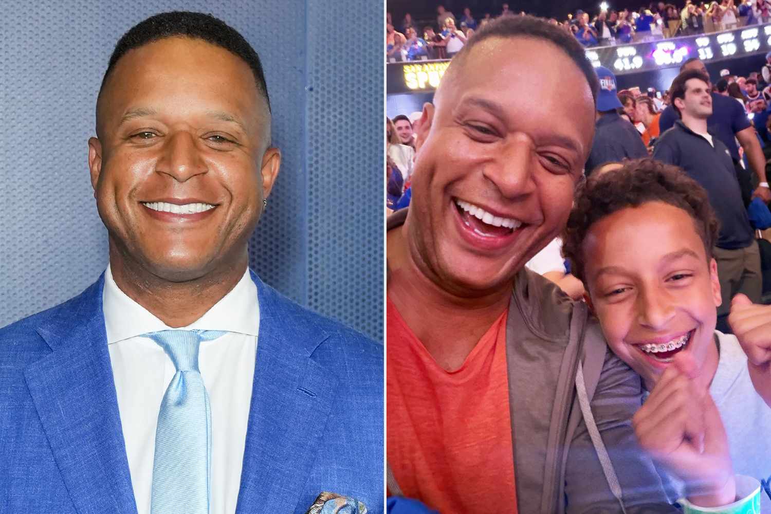 Craig Melvin celebrates a 'core memory' with son Delano, 12, as they ...
