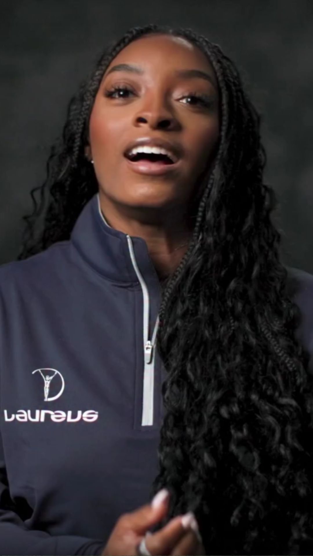 Four-time Laureus winner Simone Biles addresses the nominees