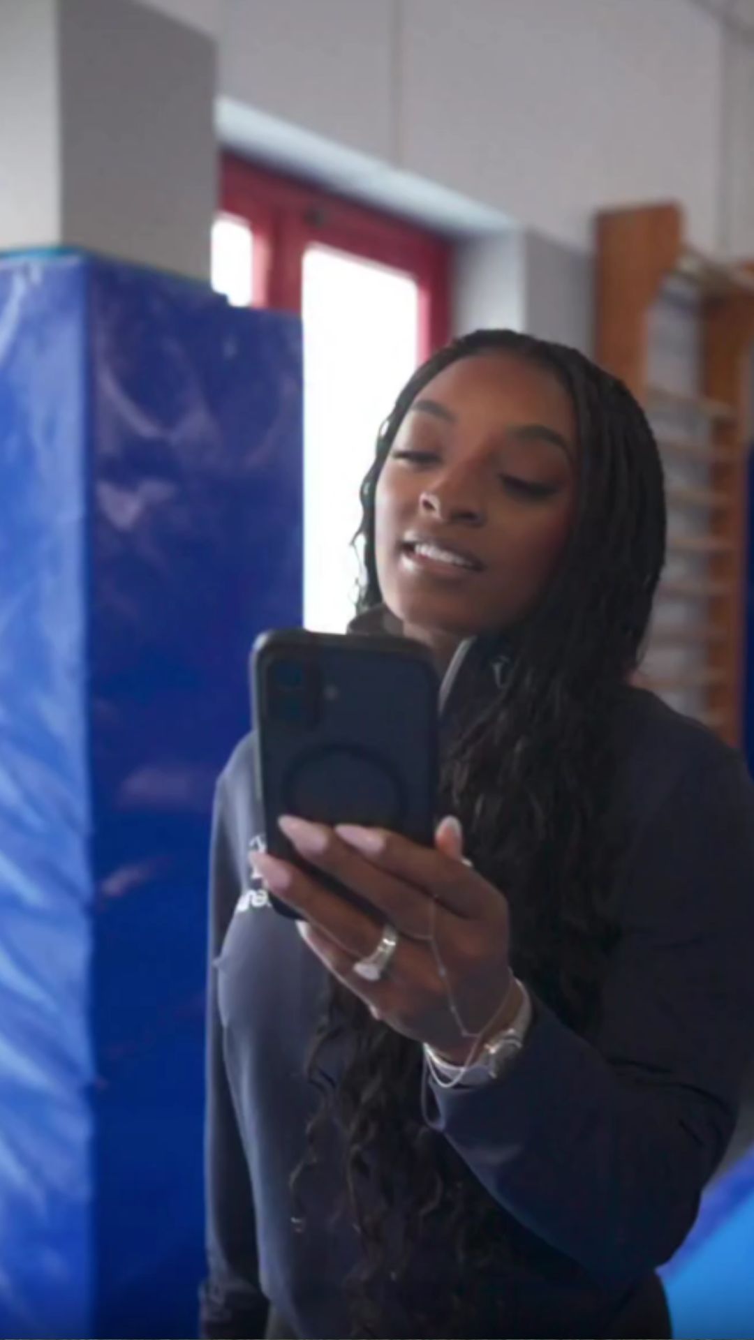 Simone Biles' message: Never give up